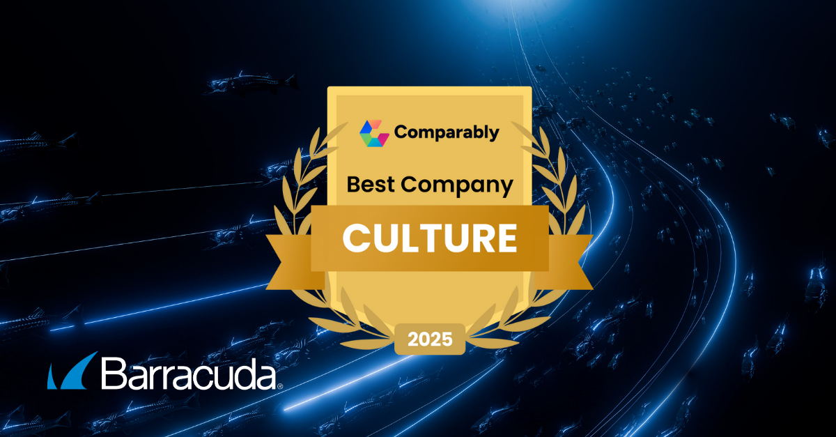 Barracuda wins 2025 Comparably Award for Best Company Culture ...